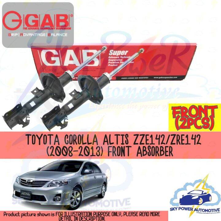 TOYOTA COROLLA ALTIS ZZE142/ZRE142 (2008-2013) GAB SUPER GAS SHOCK ...