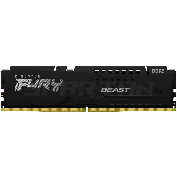 RAM 16GB (16GBx1) 4800 KINGSTON FURY BEAST DDR5 BLACK (KF548C38BB-16) | Lazada.co.th