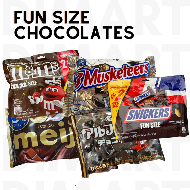Imported Chocolates Fun Size pack Musketeers, Twix, Crunch, Maltesers ...