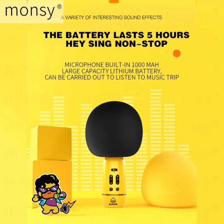 【RYbsZHpI】microphone Monsy Microphone Bluetooth Wireless Home Audio ...