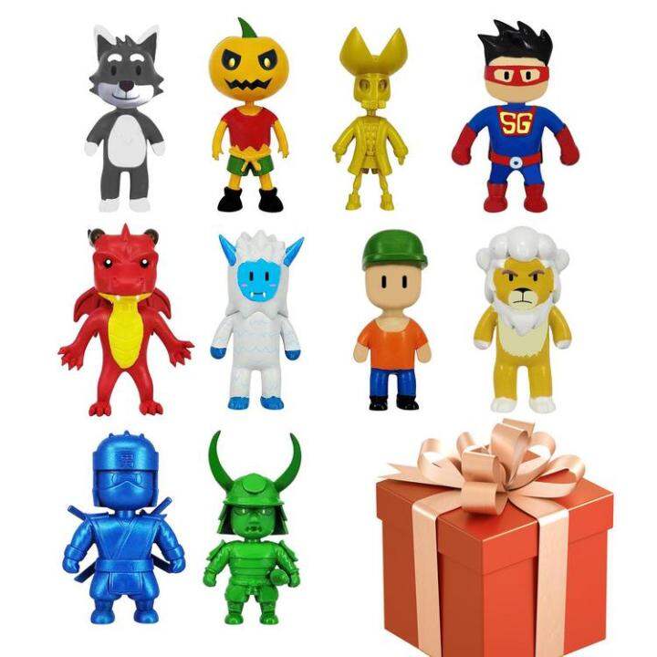 Stumble Guys Figures Toy Cake Decorations 24 Pcs Q Version Cards Set ...