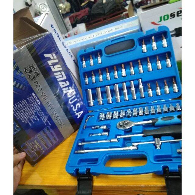 "FLYMAN"53pcs SOCKET SET (1/4")(COD) | Lazada PH