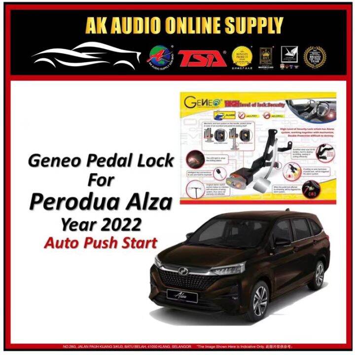 PERODUA ALZA / TOYOTA VELOZ 2022 - 2023 AUTO PUSH GENEO PEDAL LOCK ...