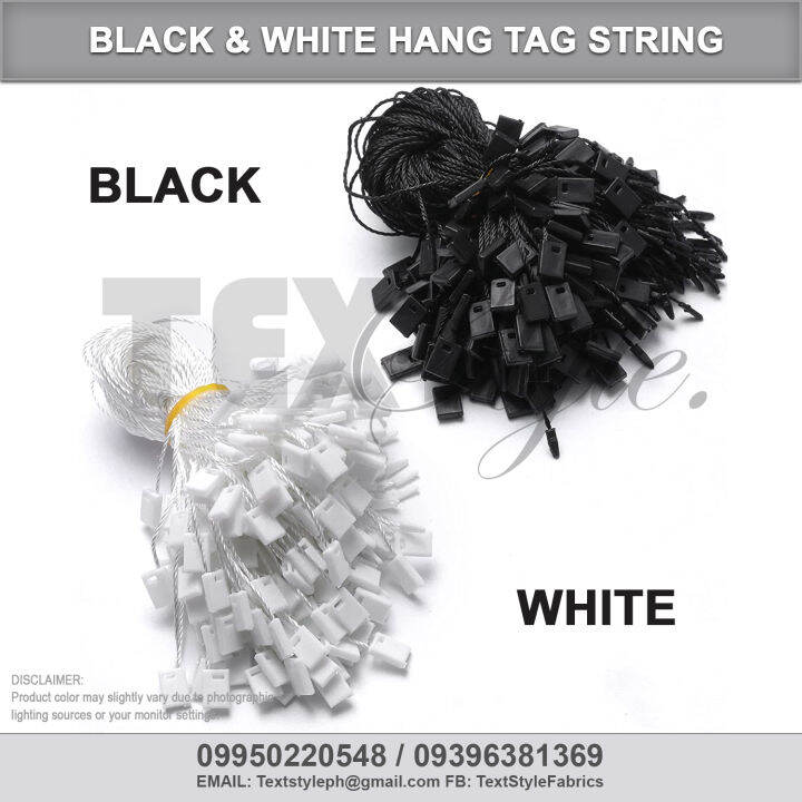 Textstyle Hang Tag String Plastic Water Proof Quality Tags String ...