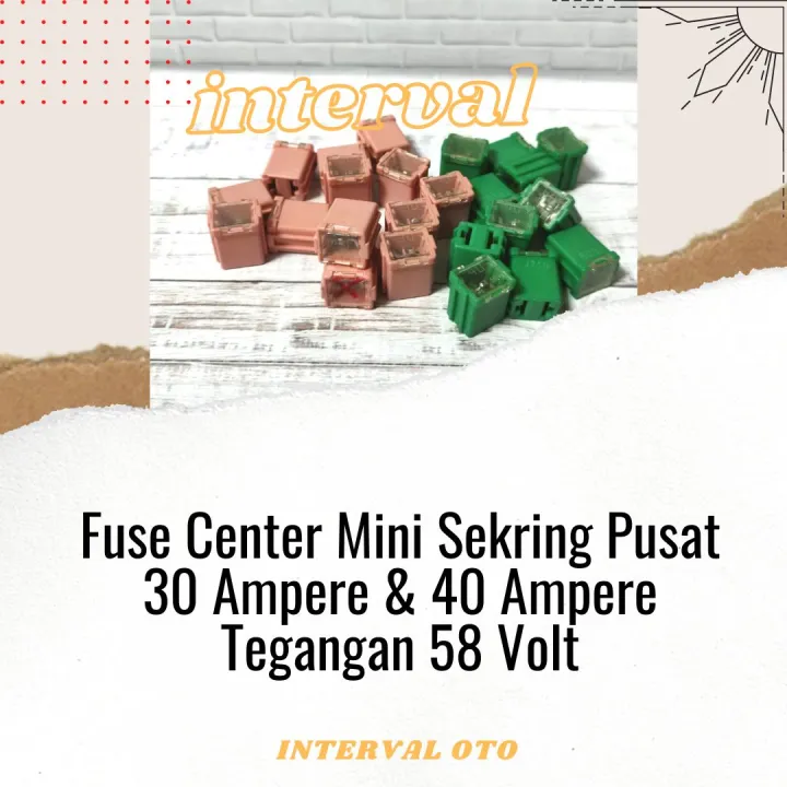 Fuse Center Mini Sekring Pusat Sentral Kotak Mobil Model Garis 30A 40A ...