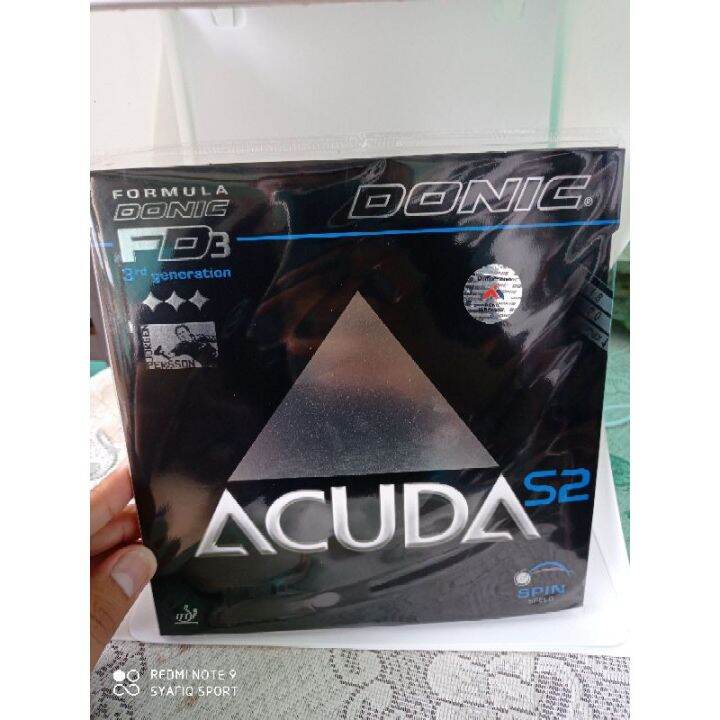KARET TENIS MEJA DONIC ACUDA S2 ORIGINAL | Lazada Indonesia