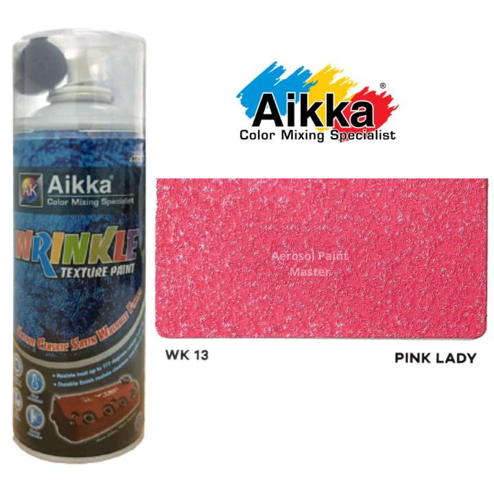 Wrinkle Texture Aerosol Spray Paint AIkka (WK13 Pink Lady) 370g for ...