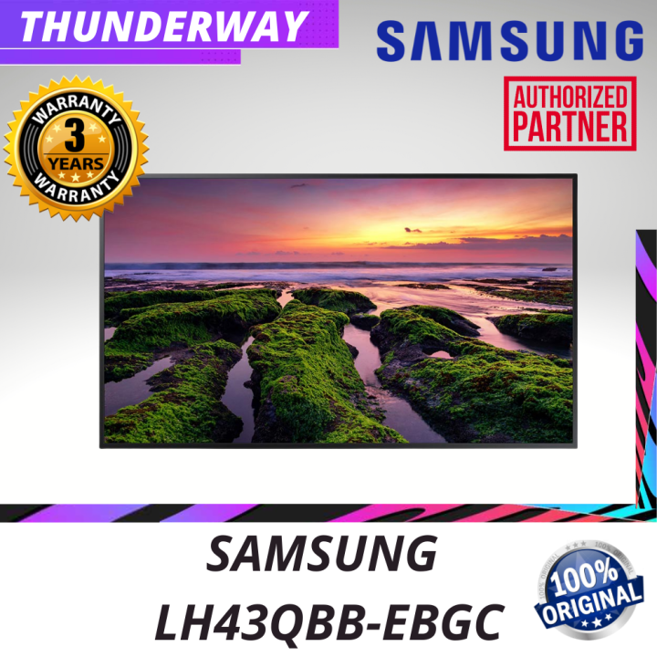 SAMSUNG 43" Inch LH43QBB-EBGC QB43B QBB Series 4K UHD Digital Signage ...