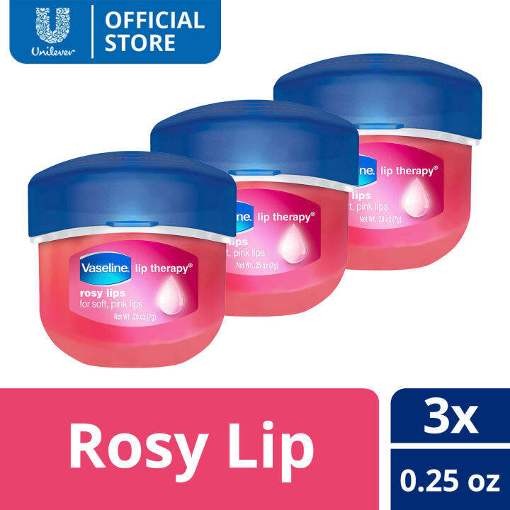 Vaseline Lip Rosy Tub BUY 3 | Lazada PH