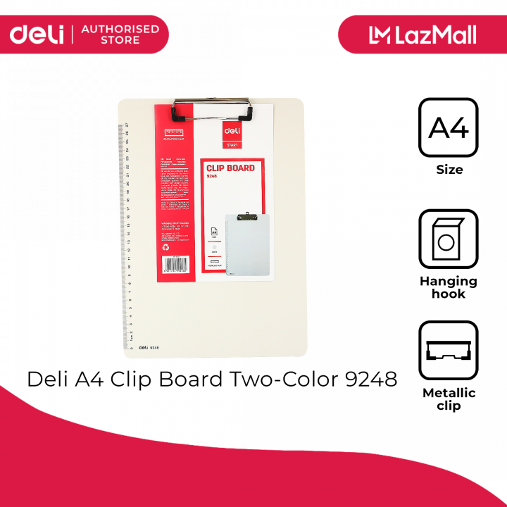 Deli File Organizer - A4 Clip Board Two-Color 9248 (1PC) [75249248] | Lazada PH