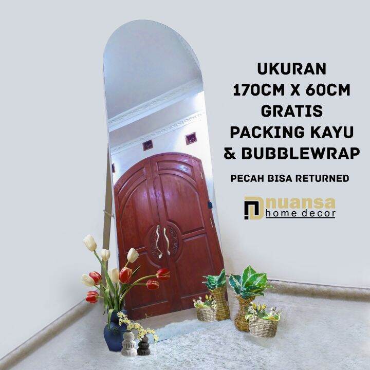 STANDING MIRROR FULL BODY OVAL - CERMIN OVAL - CERMIN STANDING - CERMIN ...