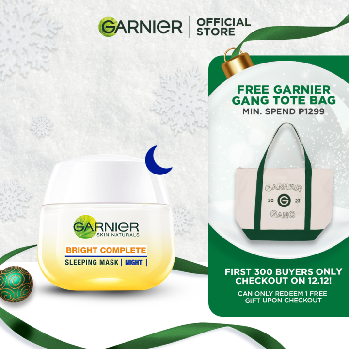 Garnier Bright Complete Night Cream Yoghurt Sleeping Mask (50ml ...