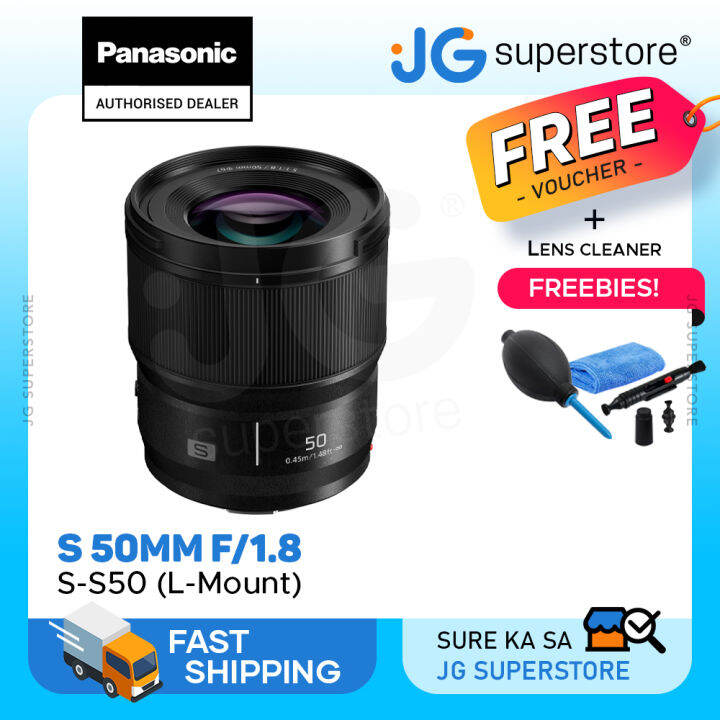Panasonic Lumix S 50mm f/1.8 (L-Mount) Standard Full-Frame Mirrorless ...