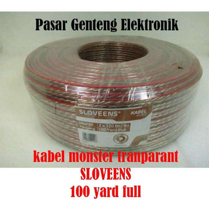 Kabel Listrik / Audio Transparan 2x120 Full Sloveens Serabut original ...