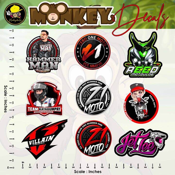 TOP PH MotoVlogger Laminated Vinyl Waterproof Sticker (Sold Per Piece ...