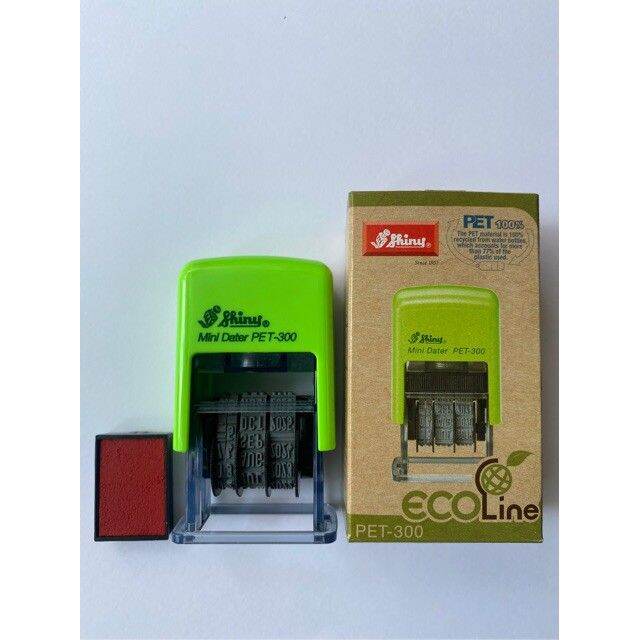 Dấu đóng ngày tháng năm có mực sẵn Shiny PET 300 ( S300 đóng ngày tháng ...