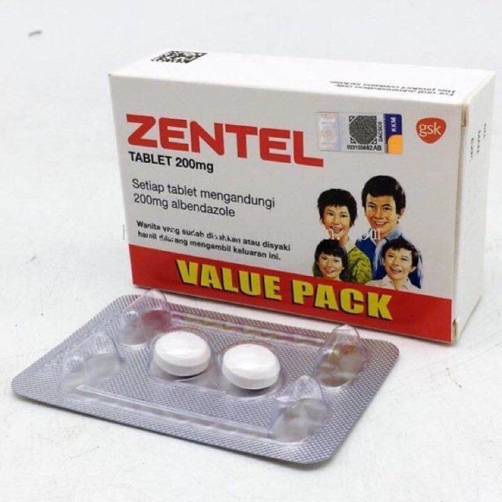 Zentel 200mg Tablet 2's / Twin Pack | Lazada