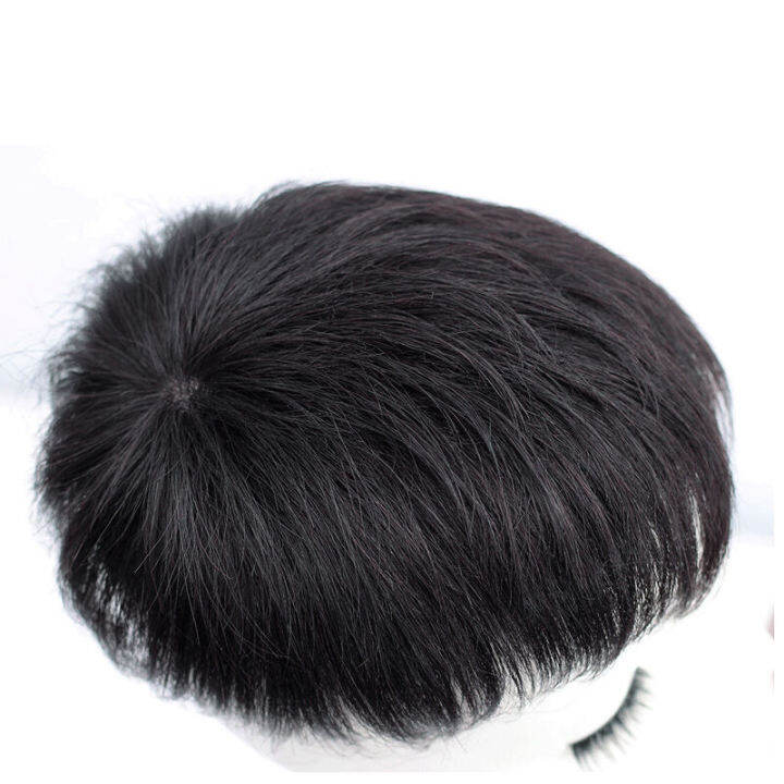 Men's Wigs Men's Short Hair Top Reissues Male Wigs Bald Forehead Men's ...
