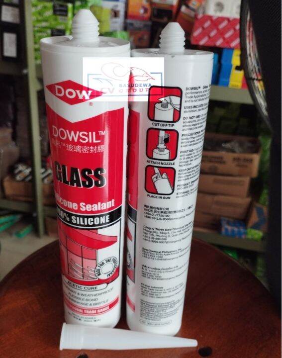 DOWSIL DOW CORNING ASAM LEM KACA SILICONE SEALANT 300ML / LEM SILIKON SEALANT | Lazada Indonesia
