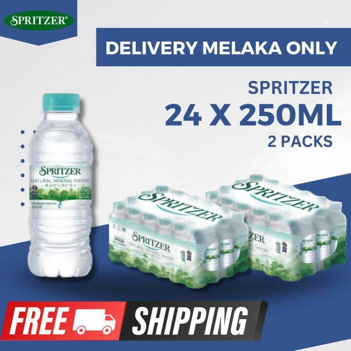 MELAKA ONLY SPRITZER Mineral Water (2 PACKS 250ml x 24 Bottles x 1 Shrink) | Lazada