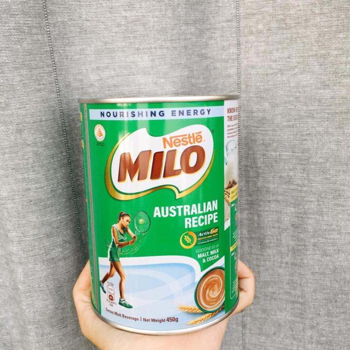 Milo Instant Kaleng Australian Recipe Rich & Creamy Singapore 450 Gr ...