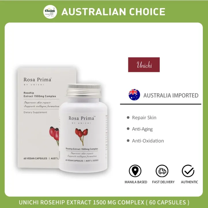 Rosa Prima Rosehip 1500mg 60 capsules Australia Imported. | Lazada PH