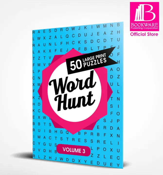 Word Hunt Large Print (VOL 3/LIGHT BLUE) - OVER 50+ LARGE PRINT PUZZLES ...
