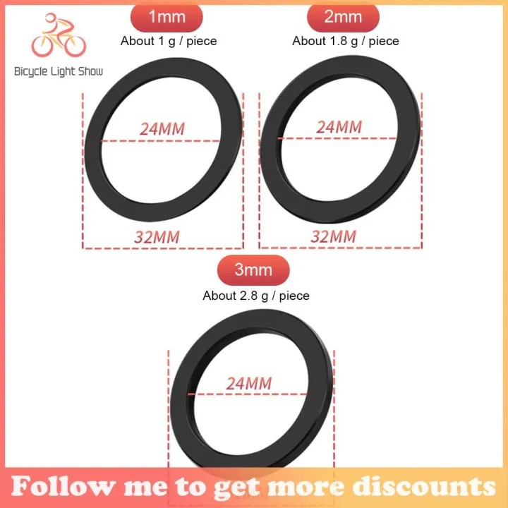 One-Piece Hollow Bike Crankset Washers Bicycle Crank Set Chain Wheel ...