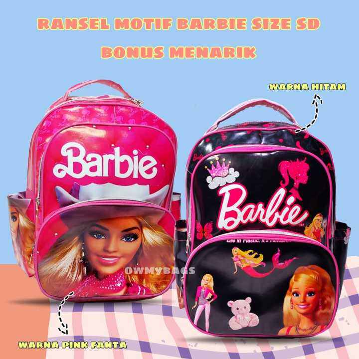 Ransel Anak Sekolah Perempuan - Tas Anak Karakter Barbie - Tas Berbonus ...
