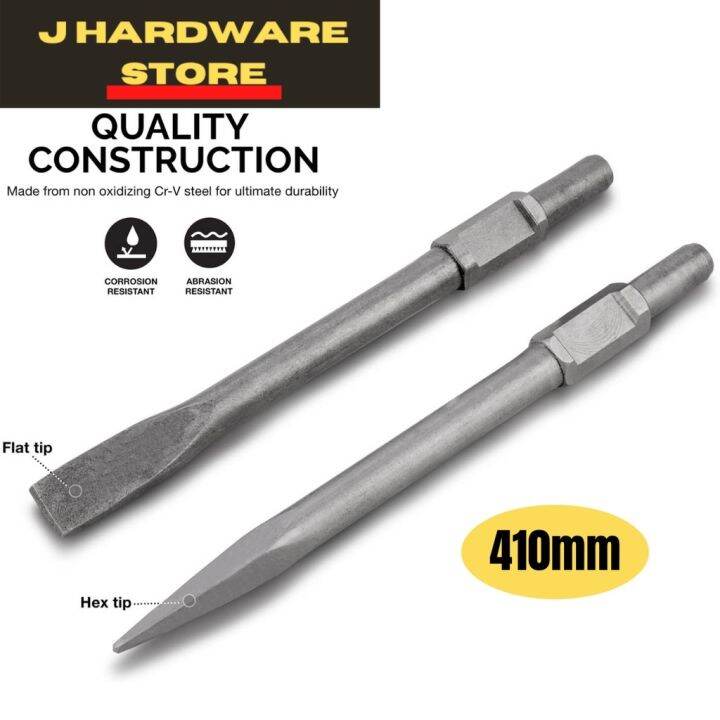 【Ready Stock】 400mm Jack Hammer Drill bit Chisel For Electric ...