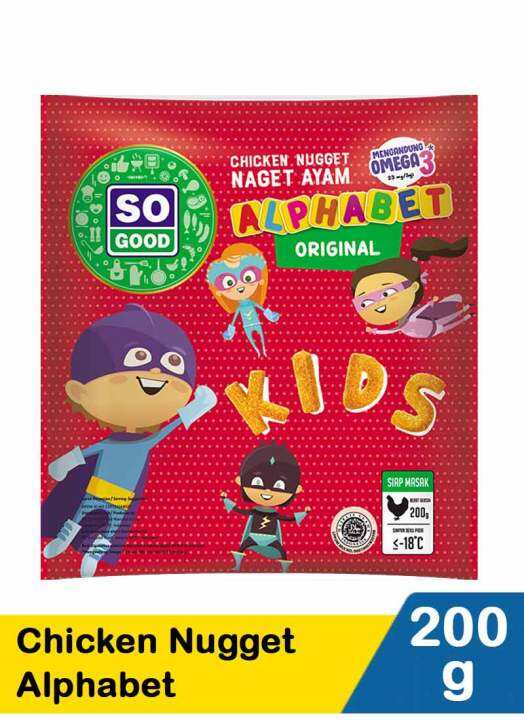 CHICKEN NUGGET ALPHABET SO GOOD 200GR NAGET AYAM | Lazada Indonesia