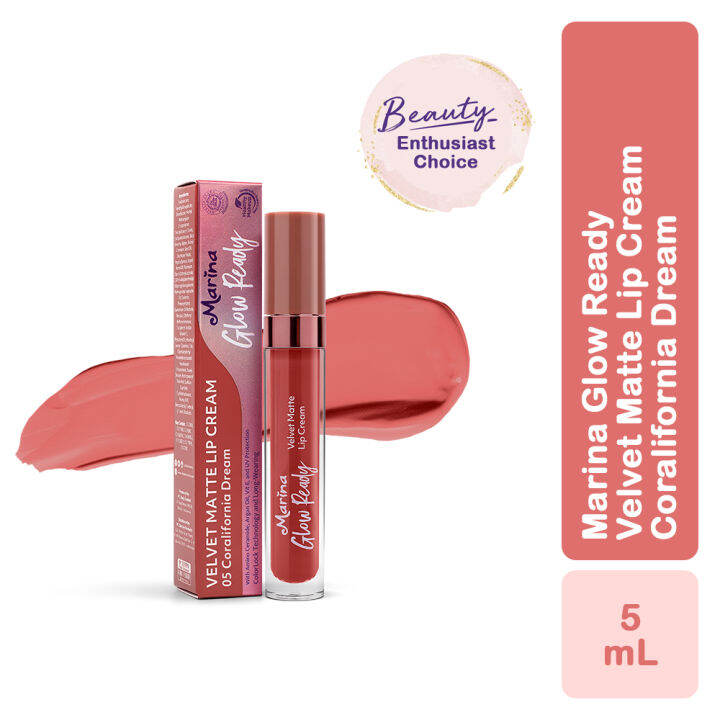 Marina Glow Ready Velvet Matte Lip Cream | Lazada PH