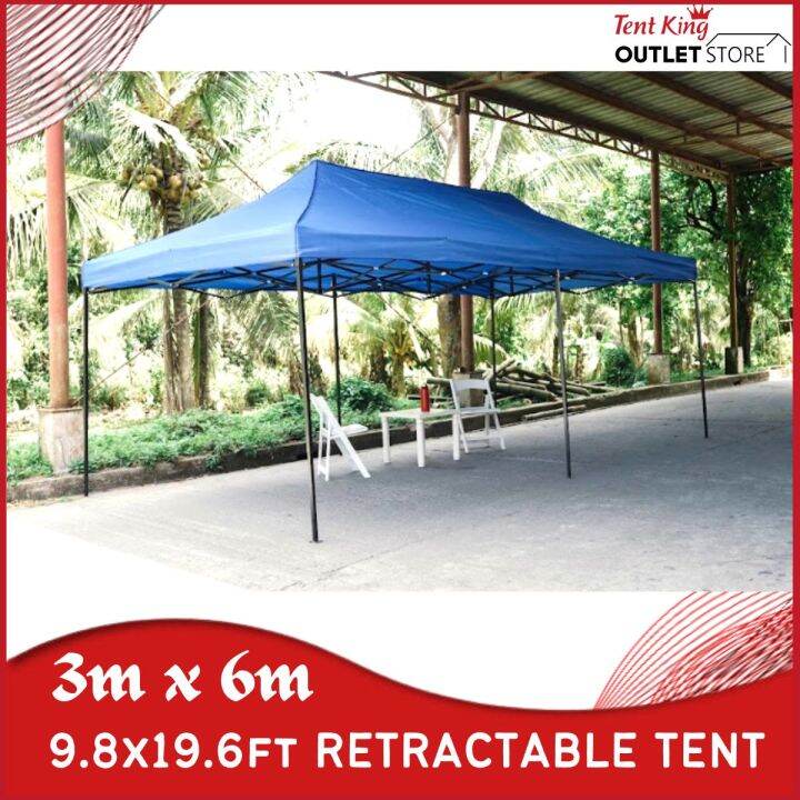 【RETRACTABLE TENT】3mx6m/9.8x19.6ft Collapsible RETRACTABLE TENT All ...