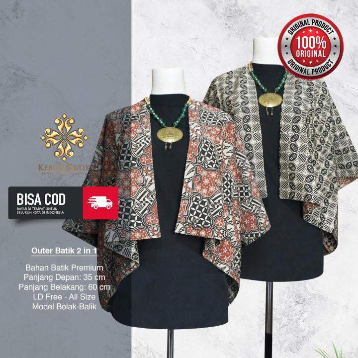 Outer Batik Cewek Bolak Balik Untuk Kerja atau Kondangan 230907001 ...