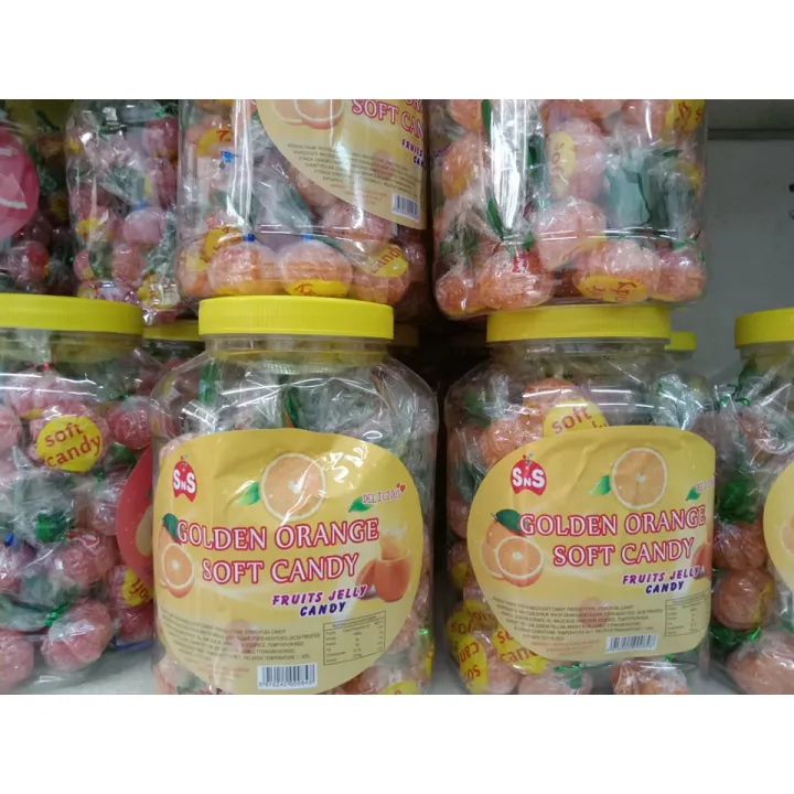 SNS Golden Orange Soft Candy Fruits Jelly Candy 50pcs | Lazada PH
