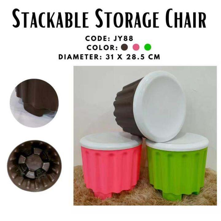 PLASTIC STACKABLE MULTIFUNCTION STORAGE STOOL | Lazada PH