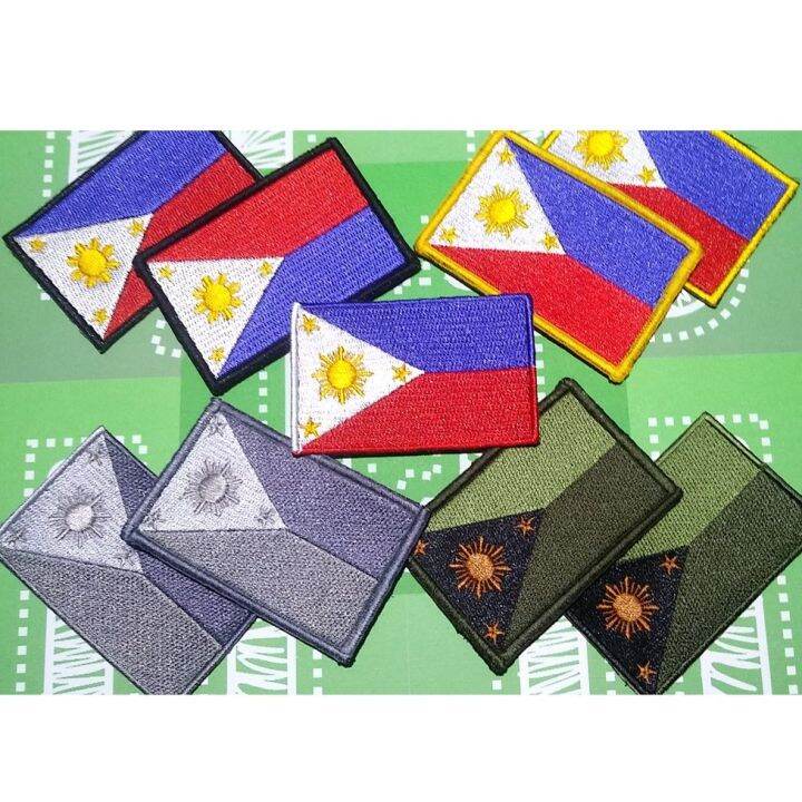 New for FLAG PATCH PHILIPPINES 3x2 Inches (Sew-On & VELCRO Available ...