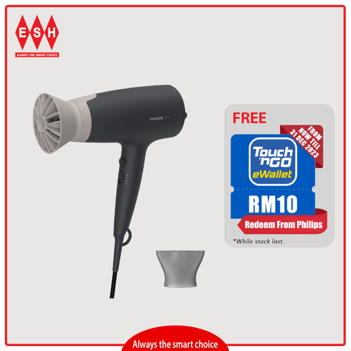 Philips BHD351 2100W Series 3000 ThermoProtect Attachment Hair Dryer | ESH | Lazada