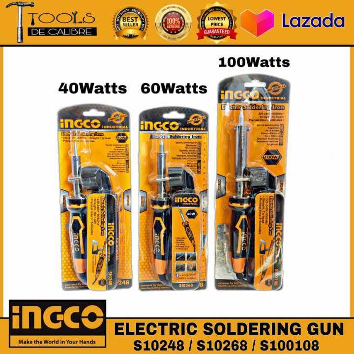 INGCO Electric Soldering Iron 40W / 60W / 100W | Lazada PH