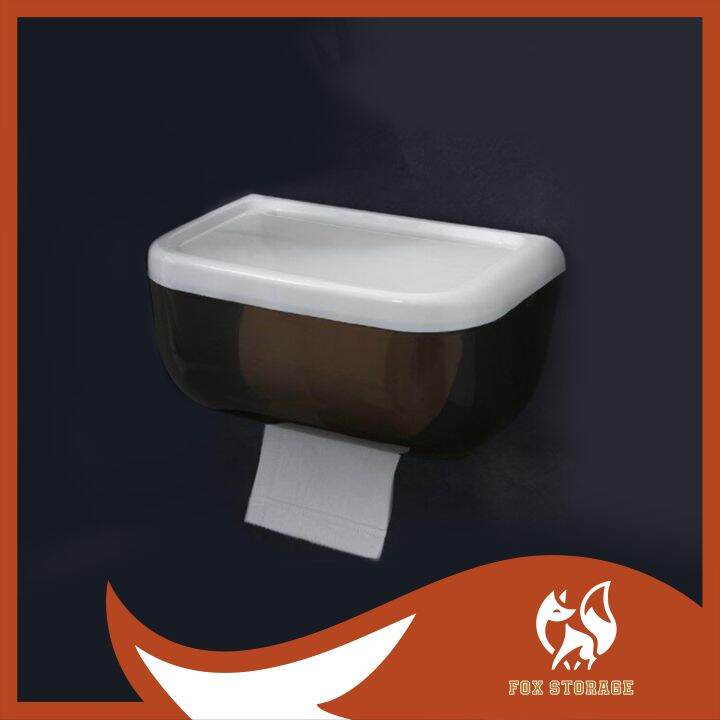 Toilet Roll Holder Toilet Tissue Box Punch-Free Roll Paper Tube Pumping ...