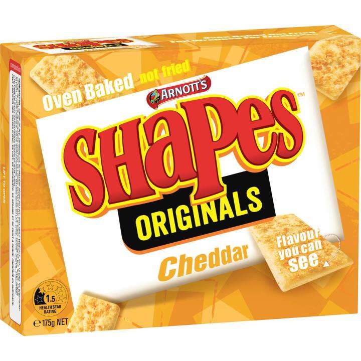 Arnott's Shapes Original Cheddar Cracker Biscuits -175g | Lazada PH