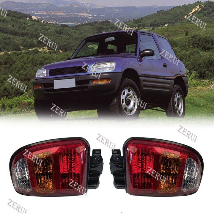 ZR For 1 Pair Car Taillight Brake Lamp Rear for Toyota Rav4 Rav-4 1998 ...