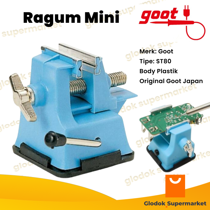 Ragum Catok Goot ST80 Mini Vise Original Japan ST-80 | Lazada Indonesia