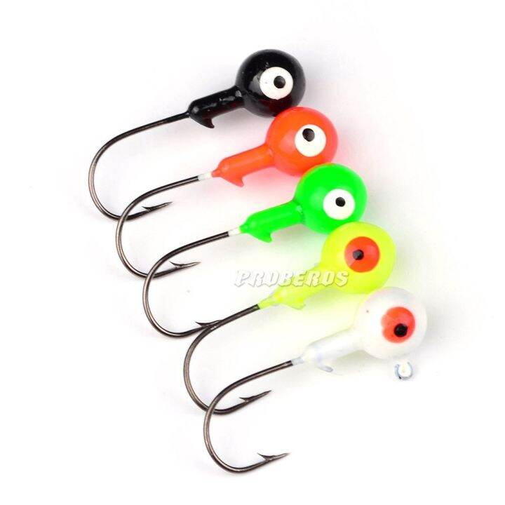 10pcs Multi Weight 1 10G High Carbon Steel Barbed Fishing Hooks Lead ...