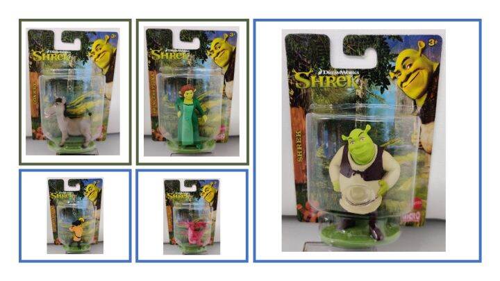 Mattel - Micro Collection - DreamWorks Shrek - Shrek, Fiona, Puss in ...