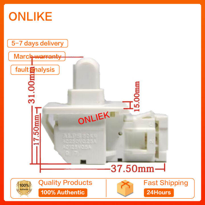 Sharp Refrigerator Freezer Door Switch 3 Pin Fan Light Switch Peti ...