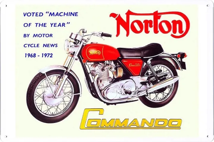 Norton Commando Motorcycles Tin Poster Metal Plate Wall Decor | Lazada PH