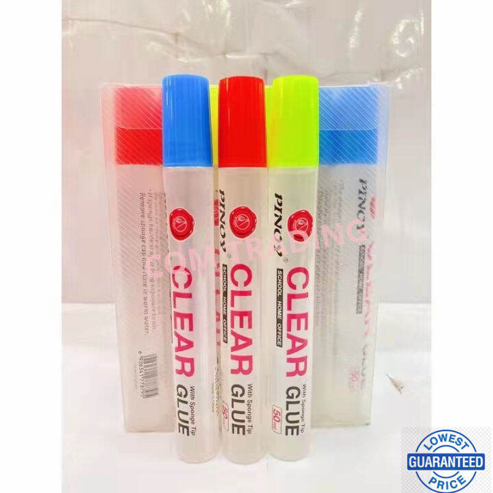 CQM Pinoy Clear Glue With Sponge Tip Glue Pen | Lazada PH