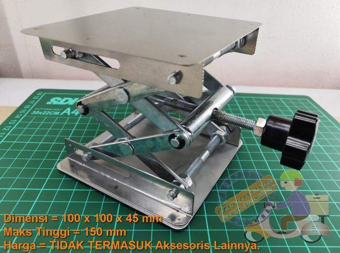 Dongkrak Mini Silang Gunting Meja Hobi Scissor Jack Stand Lifting DIY ...