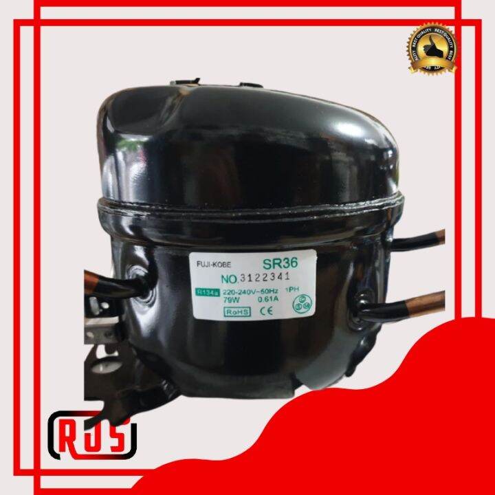 Kompresor/compressor/Mesin Kulkas 1 pintu 1/10 PK Merk Fuji SR36 | Lazada Indonesia